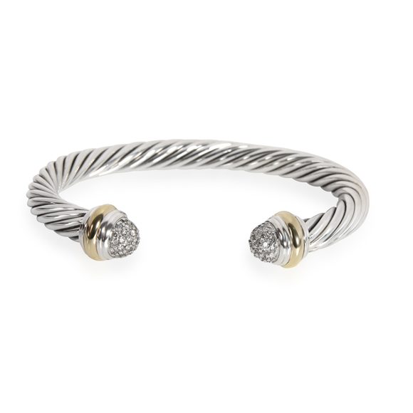 David Yurman | Bags | David Yurman Cable Classic Diamond Cuff In 8k ...